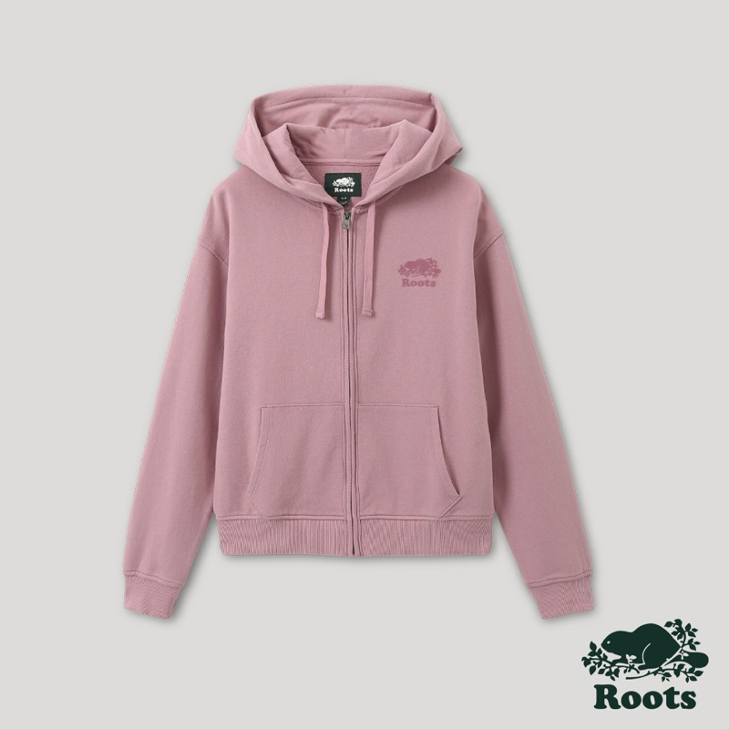 全新 加拿大 原價3680 roots xs號(版偏大大約s到m)灰粉色連帽外套女生 | 蝦皮購物