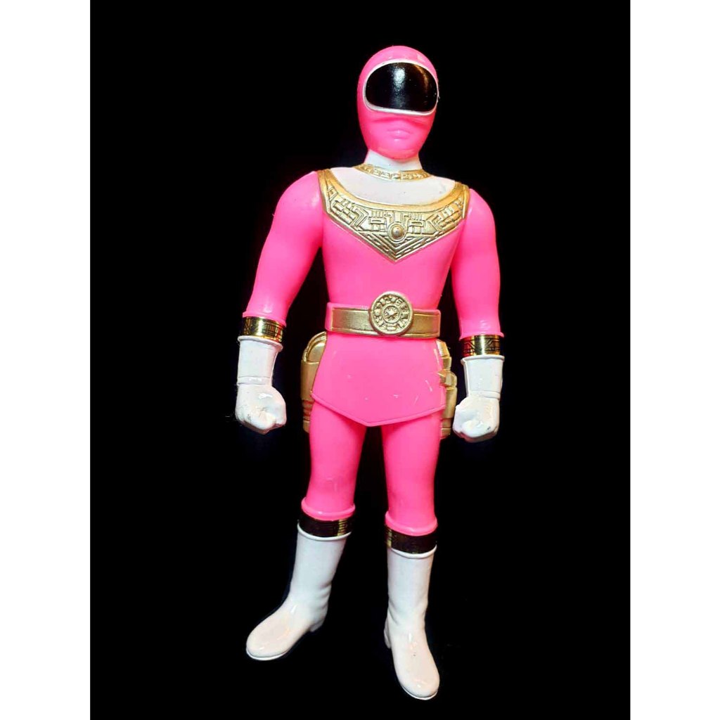 A-106 櫃 現況品 ： 丸尾 桃 OHPINK 超力戰隊 OHRANGER 1994 日製 BANDAI 軟膠 富貴 | 蝦皮購物
