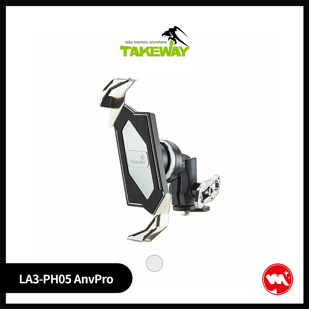 【膜力紅】Takeway LA1-PH05-AnvPro 黑隼Z手機座-雙磁浮 機車用手機架 高抗震 (後照鏡普通版) | 蝦皮購物