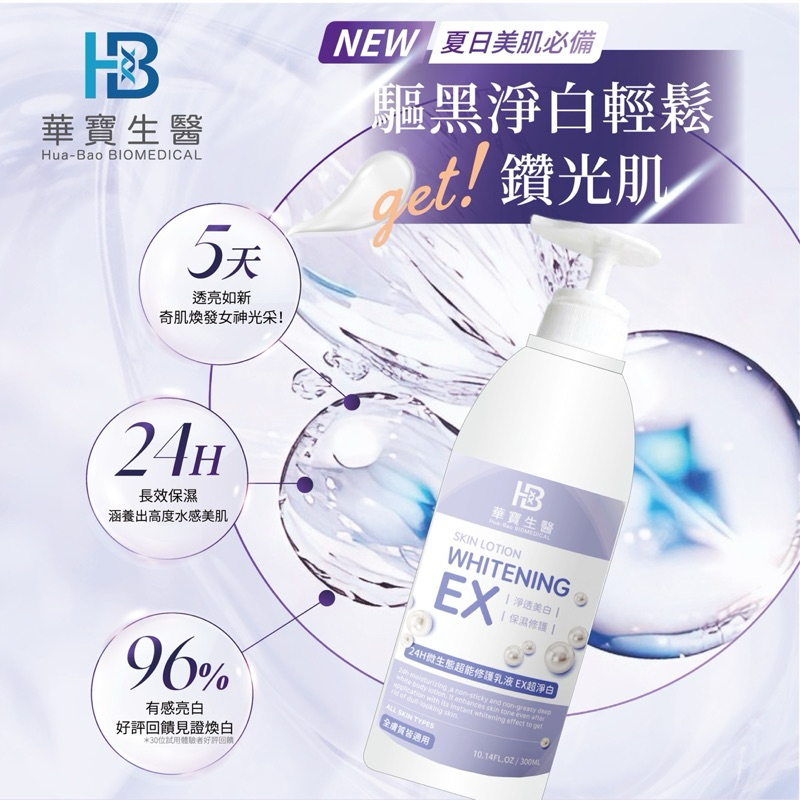 24H微生態超能修復乳液 EX超淨白300ml | 蝦皮購物