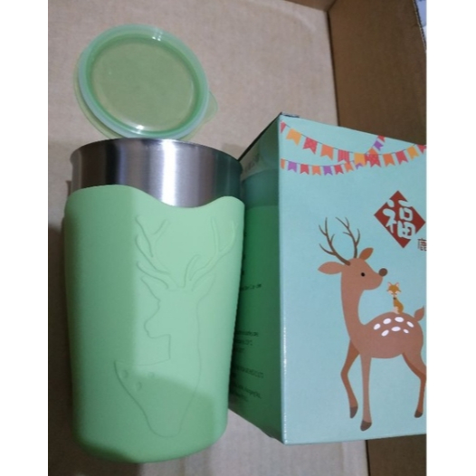 全新 唐榮 抗菌 304不銹鋼杯 330ml 台灣製 304不鏽鋼杯 不鏽鋼單層杯 304不鏽鋼杯附隔熱套 鹿杯 福祿杯 | 蝦皮購物