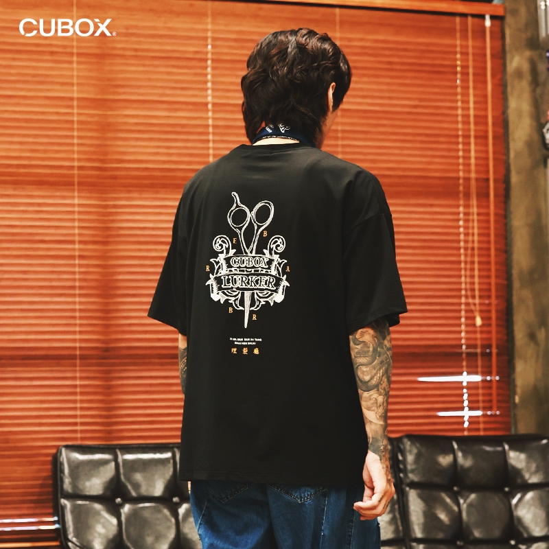 潛伏者BARBER 聯名短TEE (Black) CUBOX® x LURKER BARBERSHOP TEE | 蝦皮購物