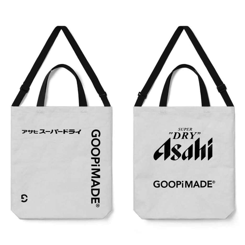 GOOPiMADE x Asahi” Tyvek Logo Tote Bag Goopi GQ 托特包 展場限定 | 蝦皮購物