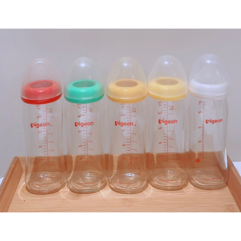 貝親 寬口 玻璃奶瓶 240ml 五支500元 | 蝦皮購物