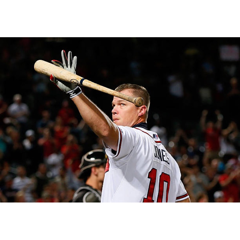 全新附吊牌 MLB 代購 背號T 電繡 NIKE 球衣 Chipper Jones 短T 亞特蘭大勇士 MVP | 蝦皮購物