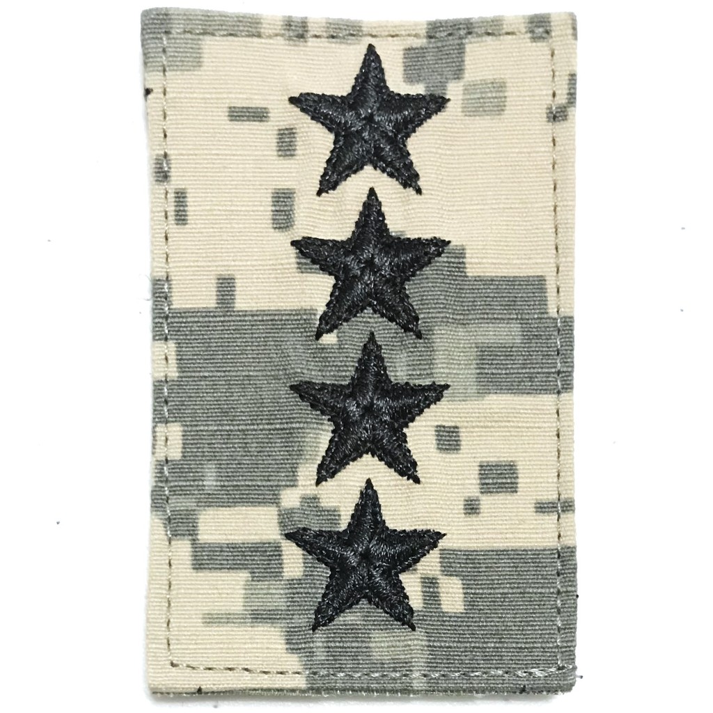 美軍公發 ARMY 陸軍 O-10 General 魔鬼氈階級章 ACU UCP 通用數位迷彩 全新 | 蝦皮購物