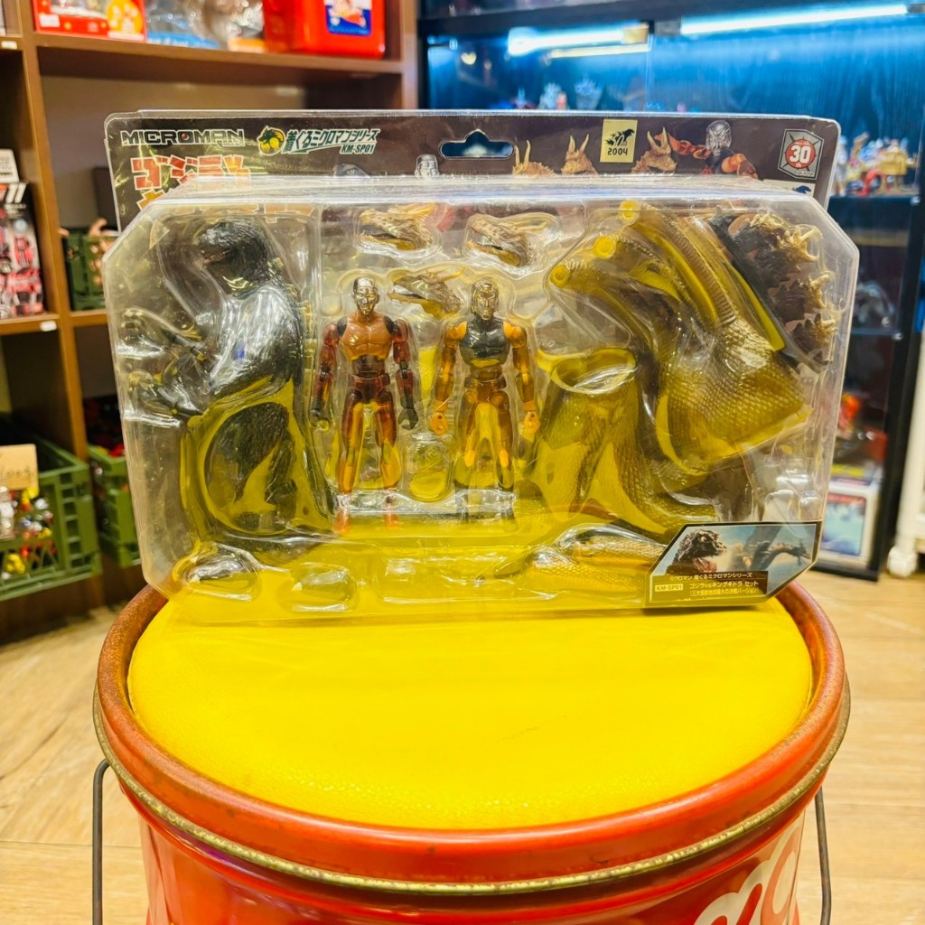 TAKARA MICROMAN KM-SP01 1964年哥吉拉電影 地球最大的決戰 三大怪獸 基多拉 玩具公仔 吊卡 | 蝦皮購物