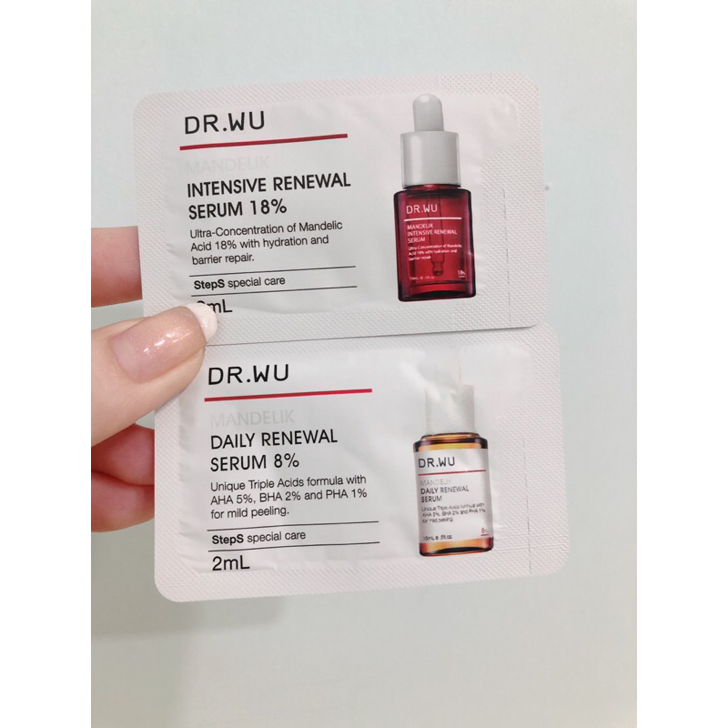 #試用包_DR.WU杏仁酸溫和煥膚精華8% 18% 2ml | 蝦皮購物