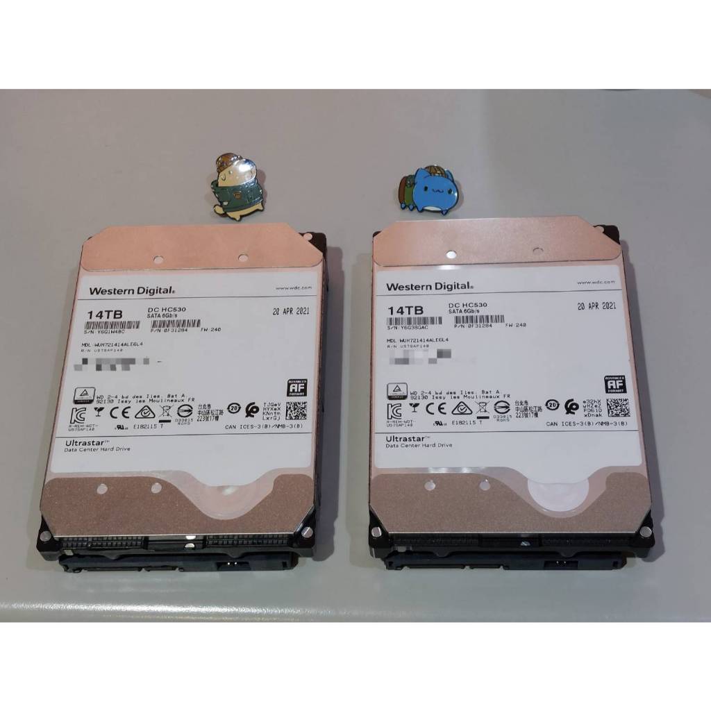 二手未過保 WD【Ultrastar DC HC530】14TB 3.5吋企業級硬碟(WUH721414ALE6L4) | 蝦皮購物