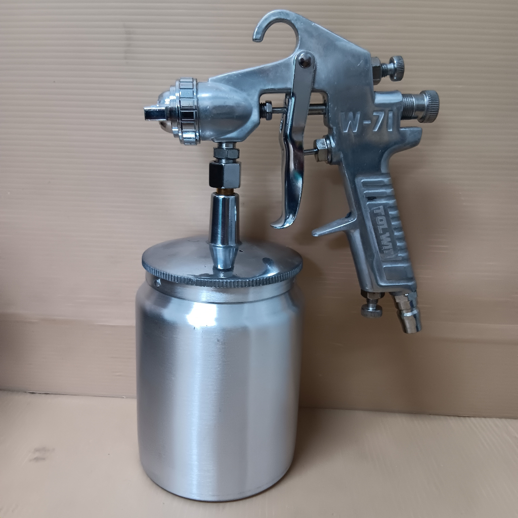 誠億工作室 W71噴漆槍 油漆噴槍 銅頭噴槍 附漆杯 600cc 孔徑1.5mm 霧化綿密 | 蝦皮購物