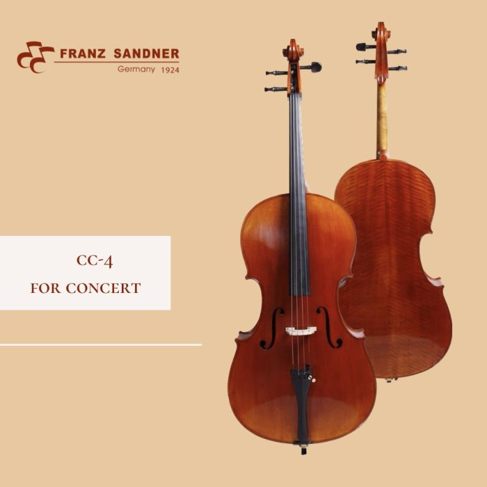 【現代樂器】贈送好禮！德國 法蘭山德 Sandner Cello CC-4 大提琴 表演級 備有多種尺寸 CC4 | 蝦皮購物