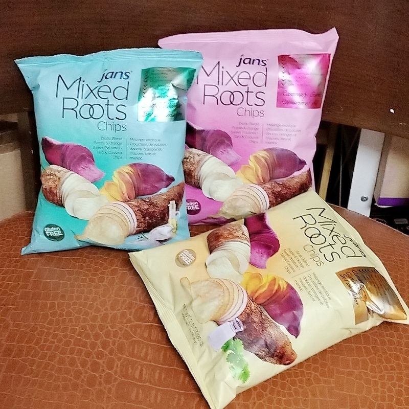 薯片 珍四薯 綜合薯片 jans mixed roots 香醋 海鹽 香蒜 印尼 蔬菜 番薯 芋頭 團購美食快速出貨 | 蝦皮購物
