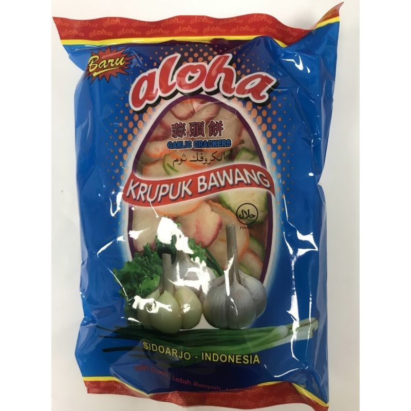 ALOHA KERUPUK BAWANG 250g 蒜頭餅 KRUPUK MENTAH | 蝦皮購物