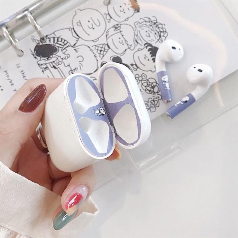 Airpods 可愛防塵貼 Airpods Pro防塵貼 蘋果耳機防塵貼 防塵貼紙 保護貼適用 1代 2代 3代 Pro 蝦皮購物