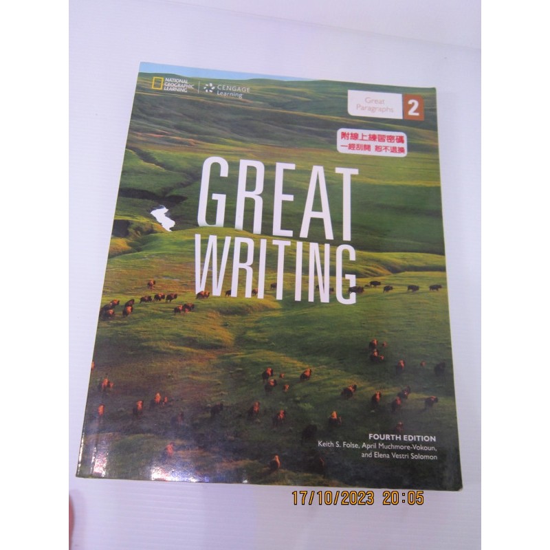 「二手書」(下載碼未開) Great Writing 2 (4/e)2014 Great Paragraphs | 蝦皮購物