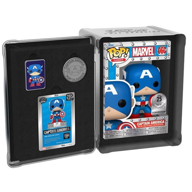 C&J 限量版 現貨 FUNKO POP 美國隊長 鐵盒 25周年 紀念版 06C CAPTAIN AMERICA | 蝦皮購物
