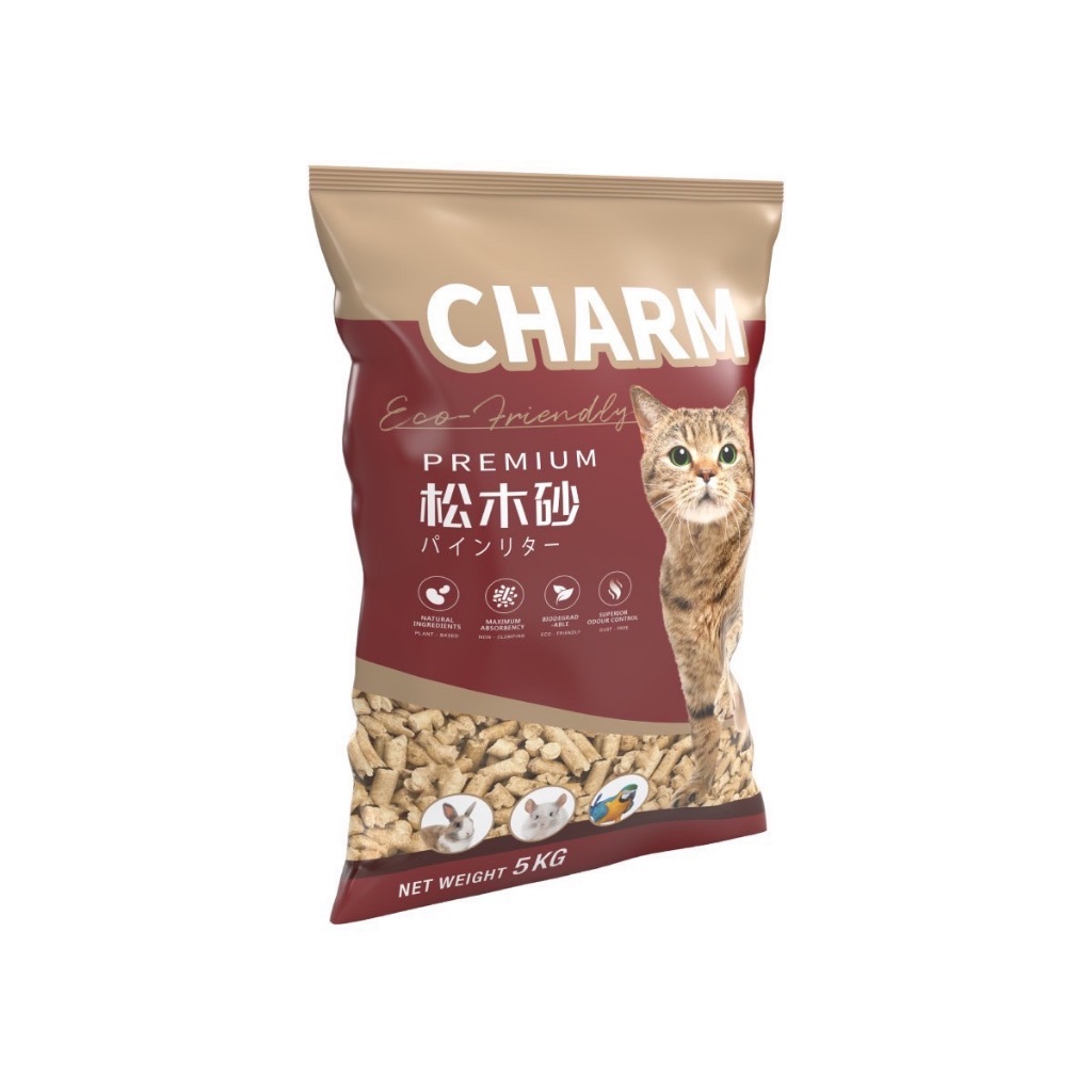 現貨-CHARM-野性魅力 貓砂 豆腐砂 松木砂 原味 綠茶 可沖馬桶 小動物可用(鼠兔鳥) 2.8KG/5KG 除臭 | 蝦皮購物