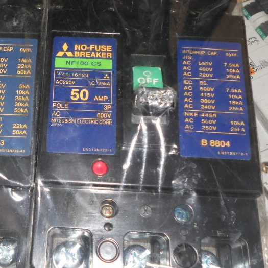 日本 三菱 Breaker斷路器NF100-CS NF100-SS NF100-HS 3P 15A-100A無熔絲開關 | 蝦皮購物
