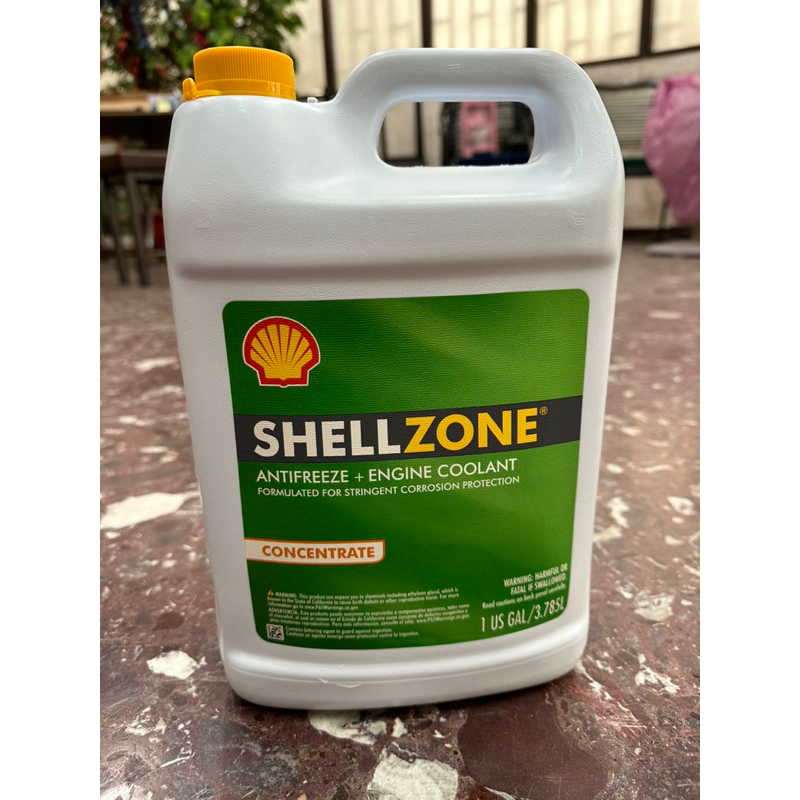 美國 殼牌 SHELL ZONE COOLANT 100%水箱精 3.785公升 防鏽 防凍 降溫 | 蝦皮購物