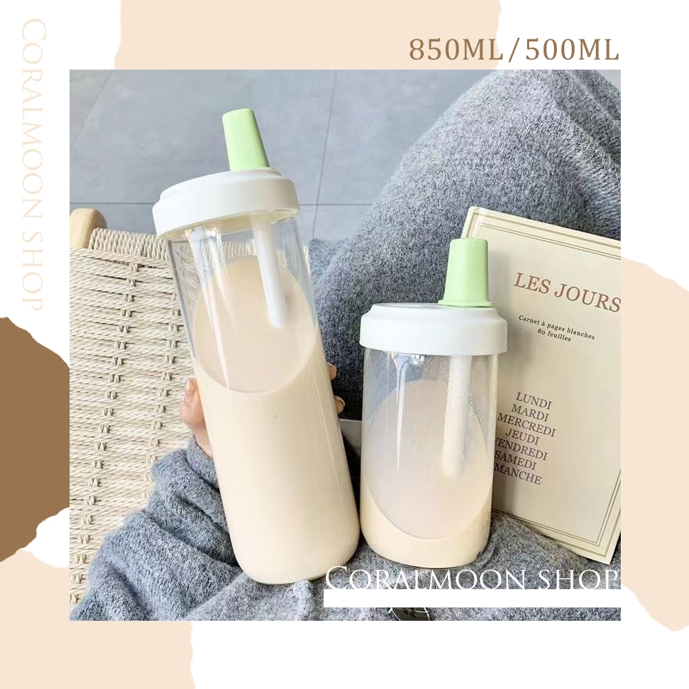 【台灣現貨|附發票】珍奶環保杯 850ml 環保杯 杯 珍珠奶茶 奶茶杯 大容量 飲料杯 水壺飲料 珍奶 杯套 水杯 | 蝦皮購物