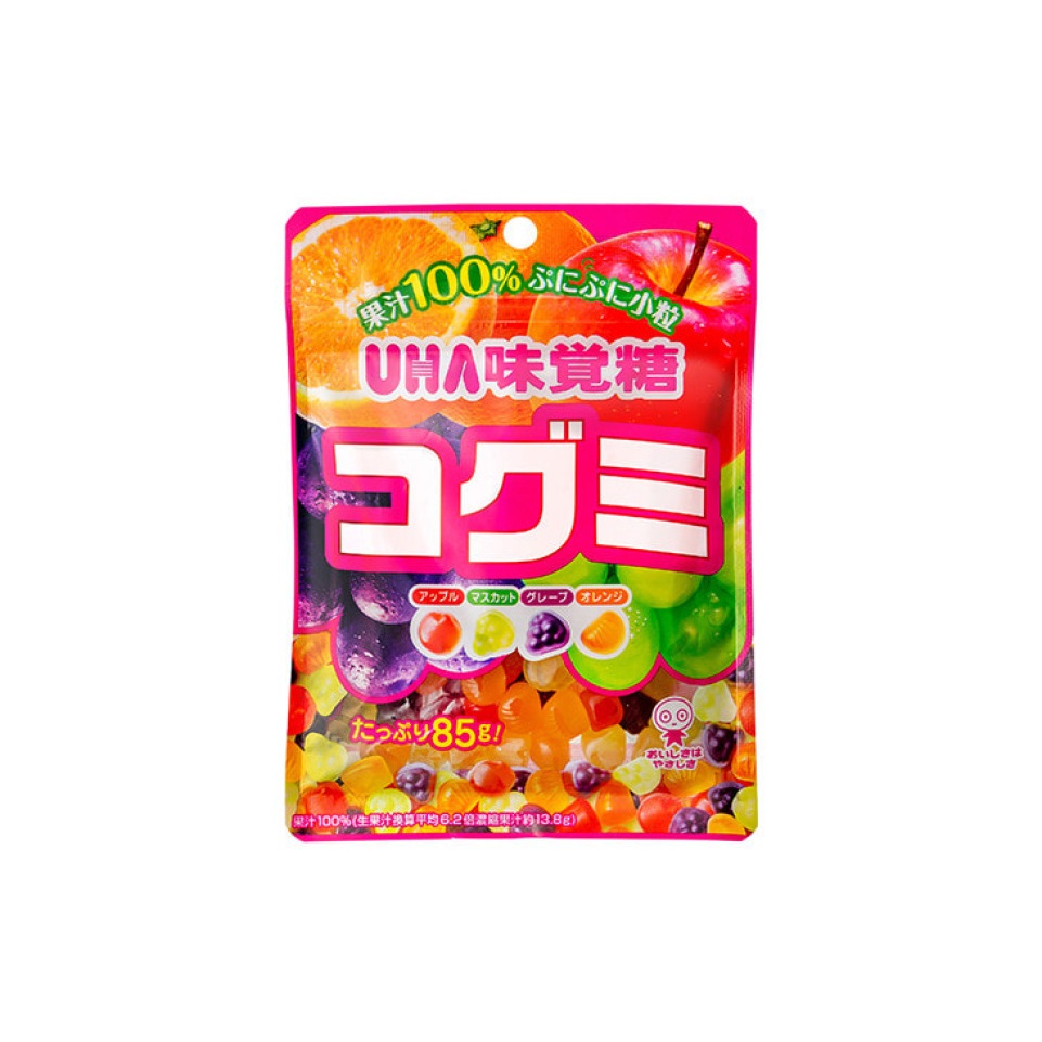 全新 現貨 日本 UHA 大包裝 限定 味覺糖 綜合水果 風味 軟糖 酷Q彌 85g PREMIUM 國產果汁 麝香葡萄 | 蝦皮購物