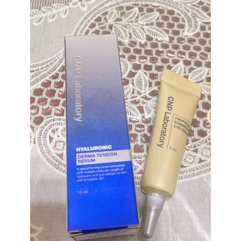 CNP膠原玻尿酸彈力密度精華15ml/蜂膠能量彈潤眼霜5ml | 蝦皮購物