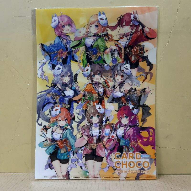DSC☆全新 現貨 日版 Hololive Card Choco 巧克力 第四彈 特典 A4 資料夾 文件夾 L夾 收藏 | 蝦皮購物