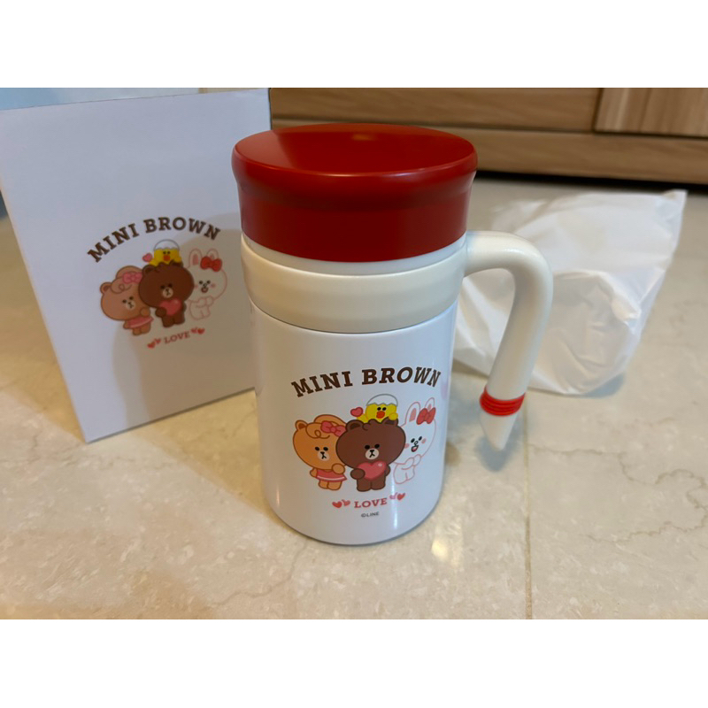 LINE FRIENDS保溫杯 500ml 全新 Sogo來店禮 友想你溫暖杯 | 蝦皮購物