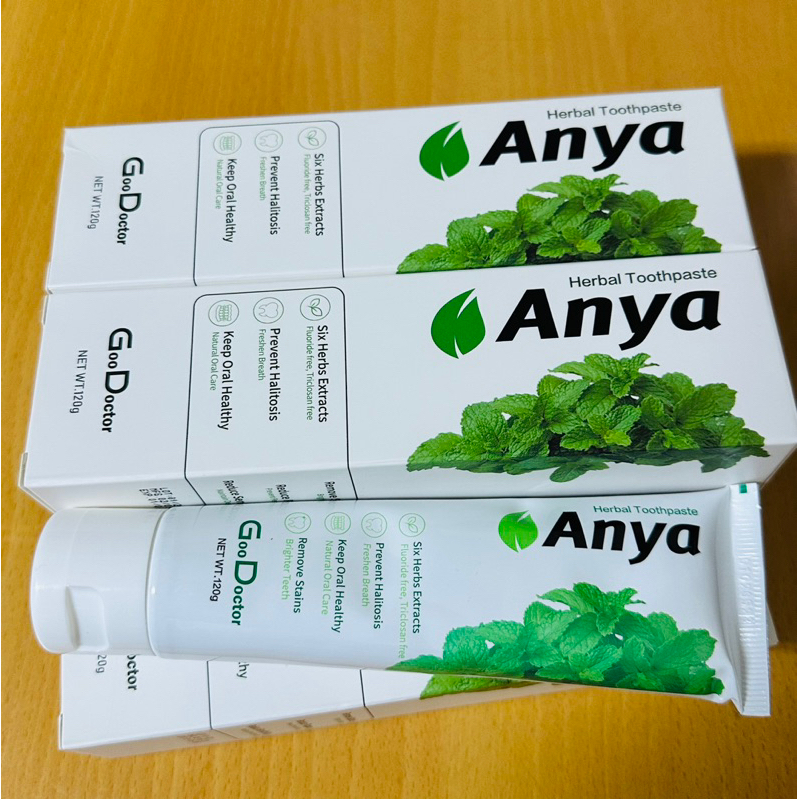 全新新包裝ANYA 安雅草本牙膏120g 20g買三送一 | 蝦皮購物