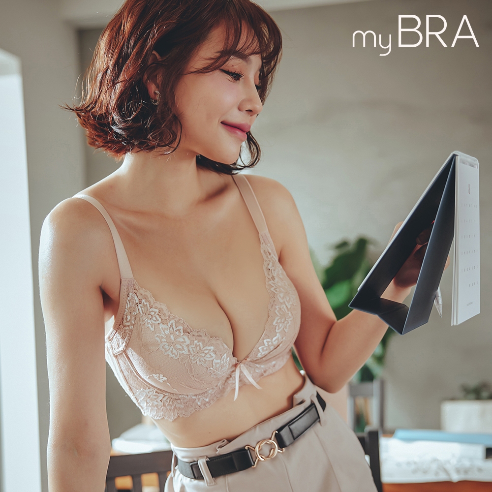【myBRA】漫步仙境 軟鋼圈美胸機能內衣-粉藕 女內衣 集中包覆 收副乳 防下垂 防外擴 小胸爆乳 大罩杯 性感蕾絲 | 蝦皮購物