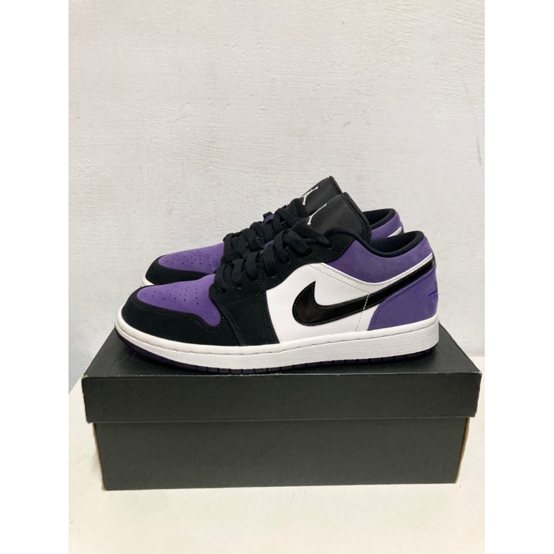Nike Jordan 1 low Court Purple 黑紫 休閒鞋 紫葡萄 AJ1 低筒Jayson Tatum | 蝦皮購物