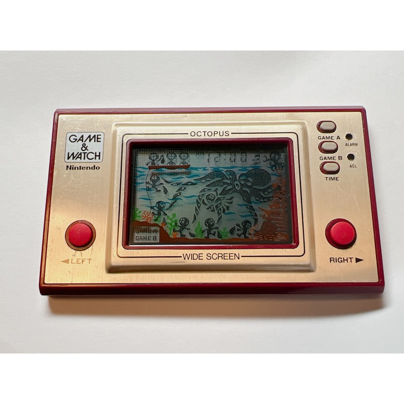 任天堂 GAME AND & WATCH Octopus Wide Screen1981 遊戲機 直接從日本 掌上型電玩 | 蝦皮購物