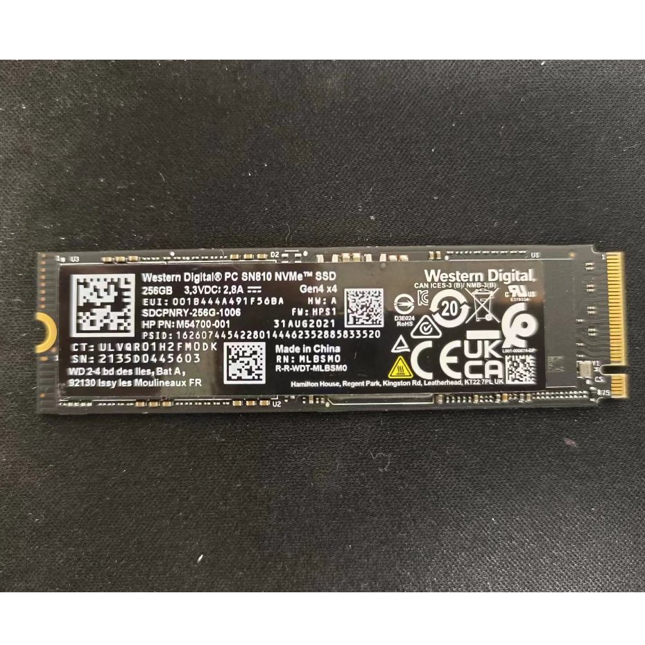 【WD】SSD PC SN810 256GB(拆封新品&拆機良品) | 蝦皮購物
