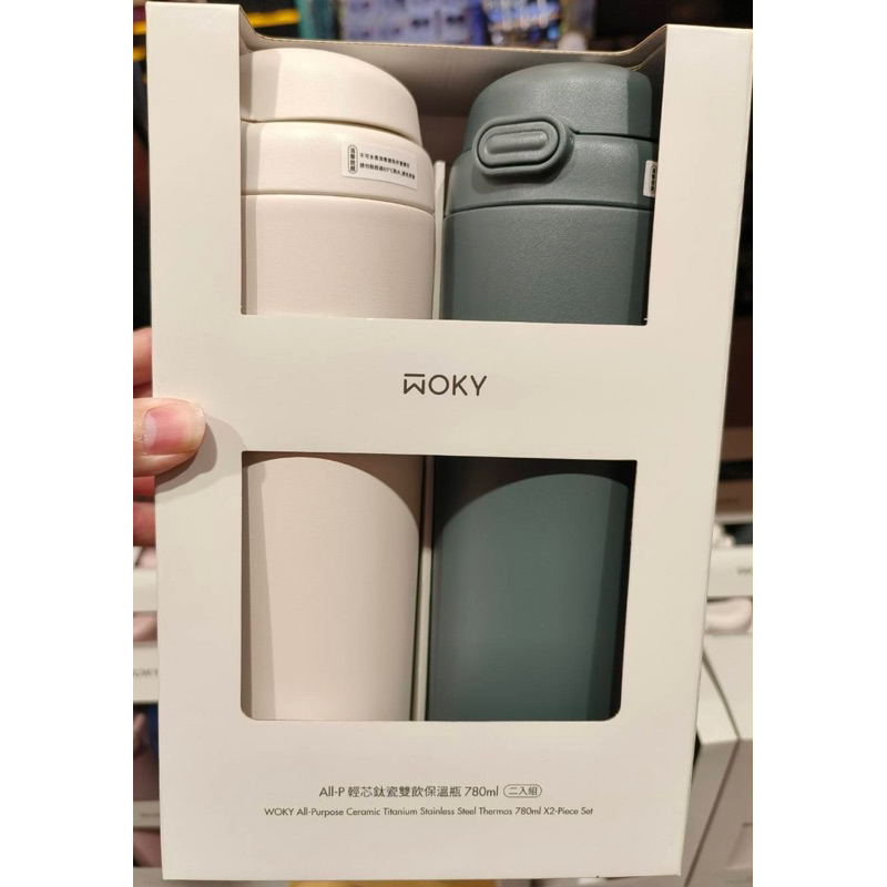好市多 沃廚保溫瓶 WOKY沃廚 All-P 輕芯鈦瓷雙飲保溫瓶 分售單入組 780ml §喜家生活嚴選§ | 蝦皮購物