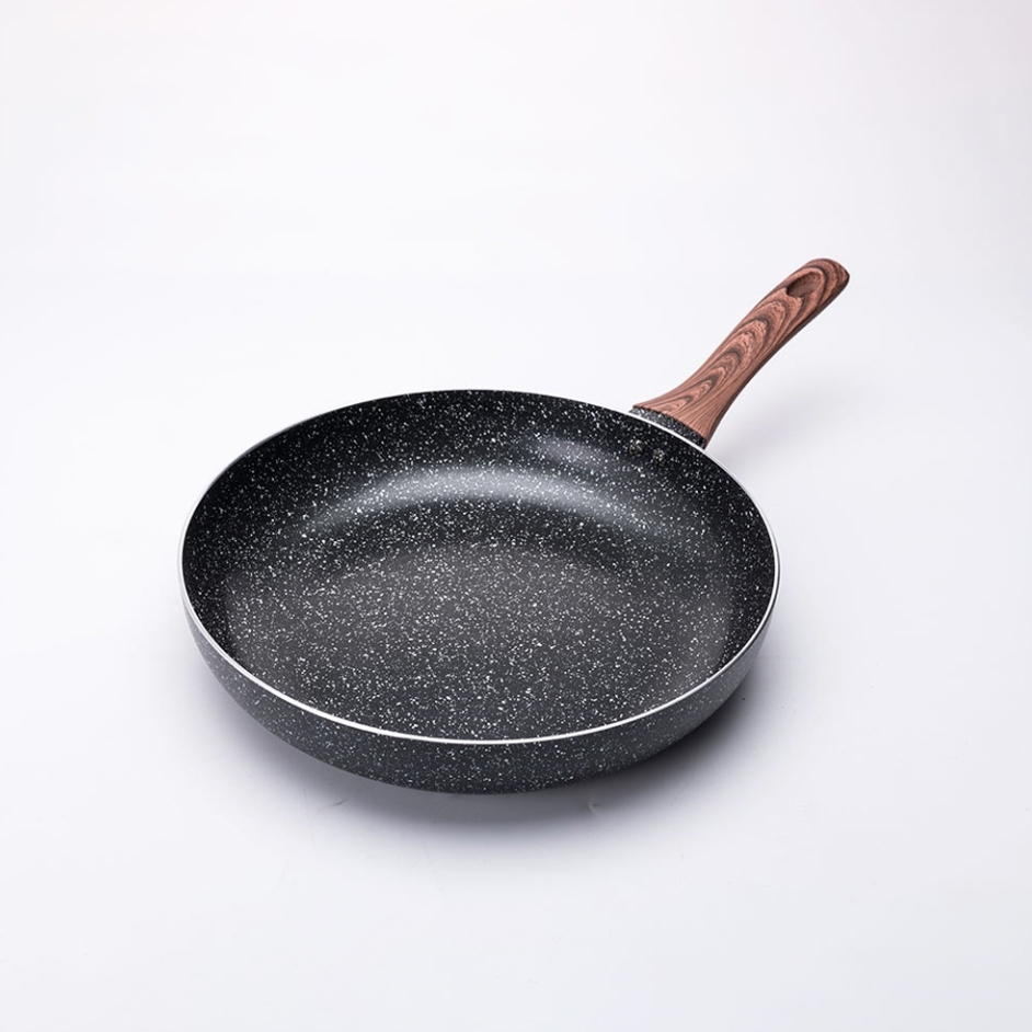 CookPower 鍋寶 原礦大理石不沾鍋平底鍋30CM(IH/電磁爐適用) 2件組 (平底鍋+蓋子) | 蝦皮購物