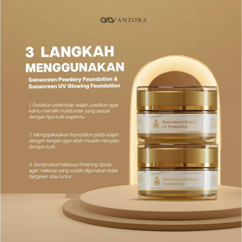 suncream ratu anzora powdery dan glowing ready stok | 蝦皮購物