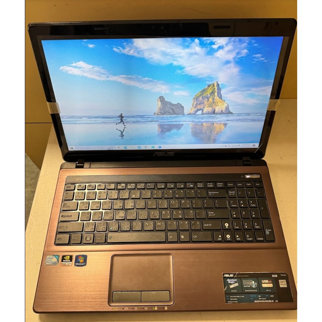 優質二手筆電 華碩A53S 15.6吋/獨顯/120GSSD/4GB/DVD光碟機/全新螢幕/全新電池/保固三個月 | 蝦皮購物