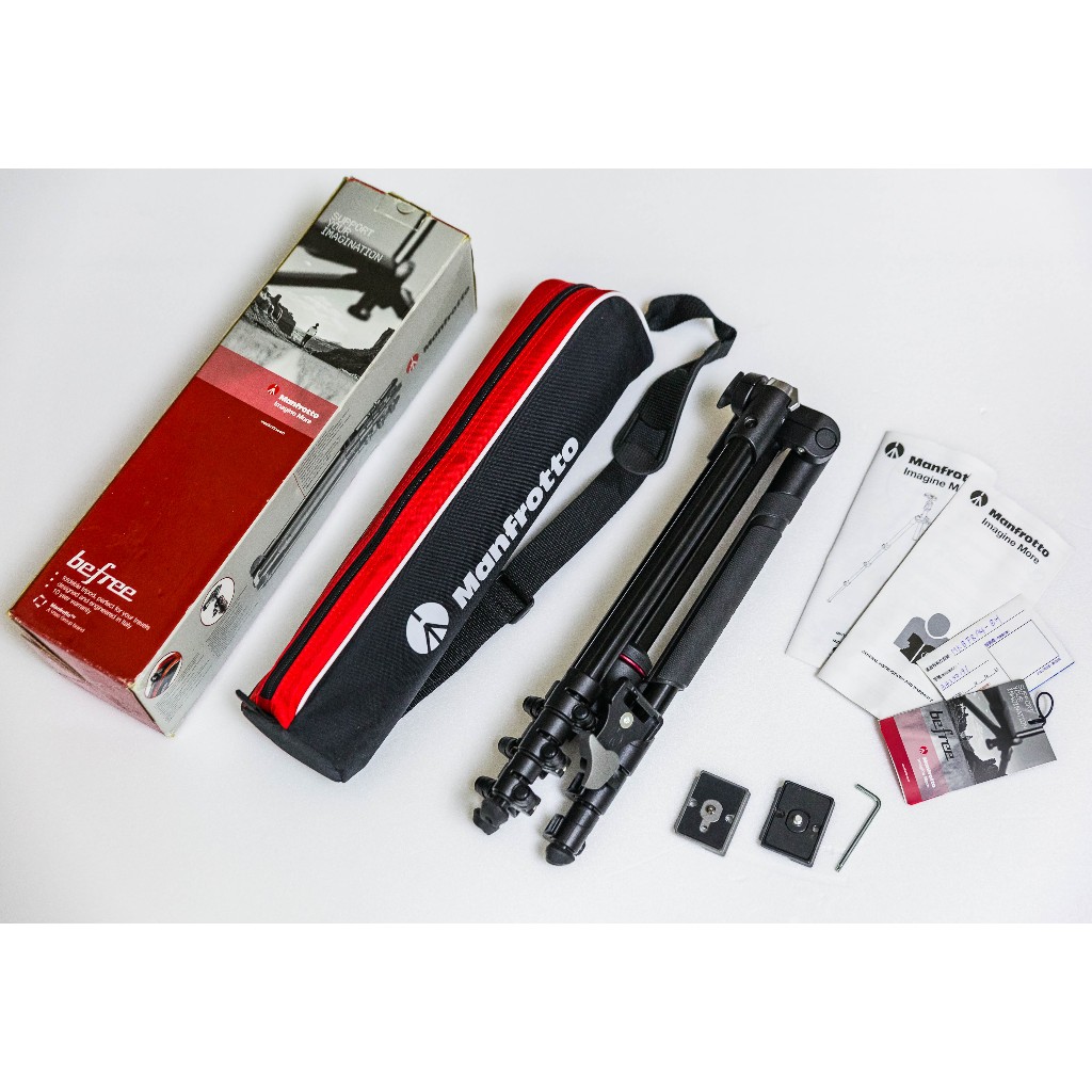 二手全新品:Manfrotto MKBFRA4-BH Befree高144cm/低34cm自由者旅行腳架 | 蝦皮購物