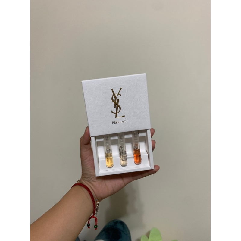 現貨即期-YSL 經典香氛小禮盒 3件組 1.2ml*3（附沐浴球） | 蝦皮購物