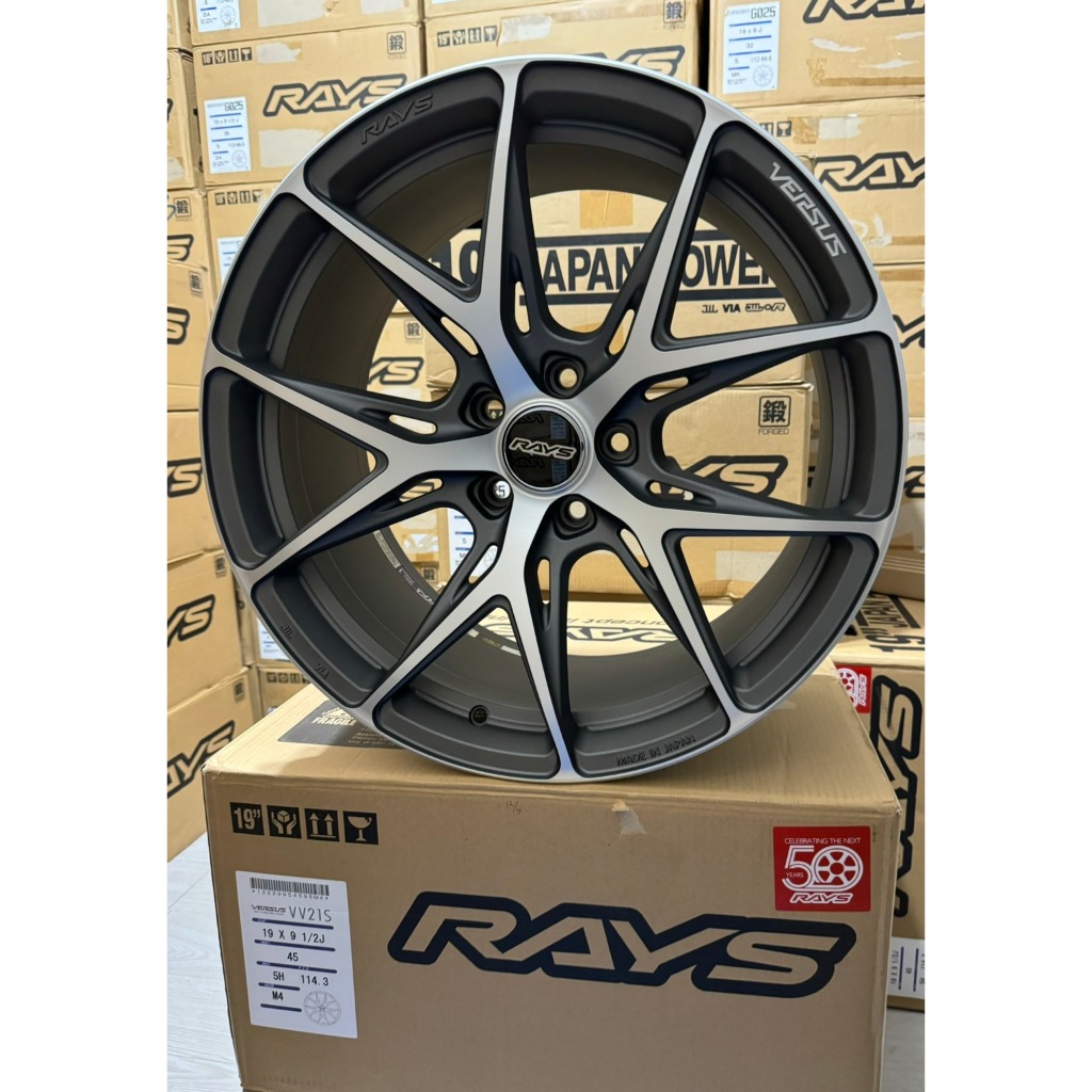 現貨日本 Rays鑄造鋁圈 Rays VV21S 5孔114.3 19吋 9.5J ET45 M4 | 蝦皮購物