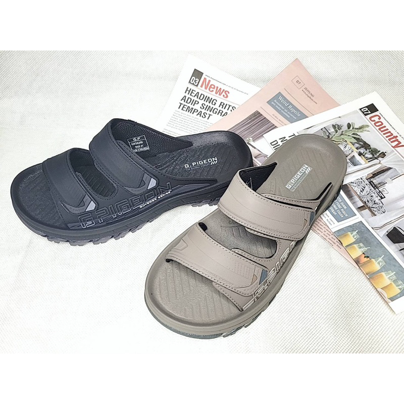 現貨 G9382M GP雙帶緩震拖鞋 男款 耐磨 防滑 足弓設計 休閒拖鞋 | 蝦皮購物