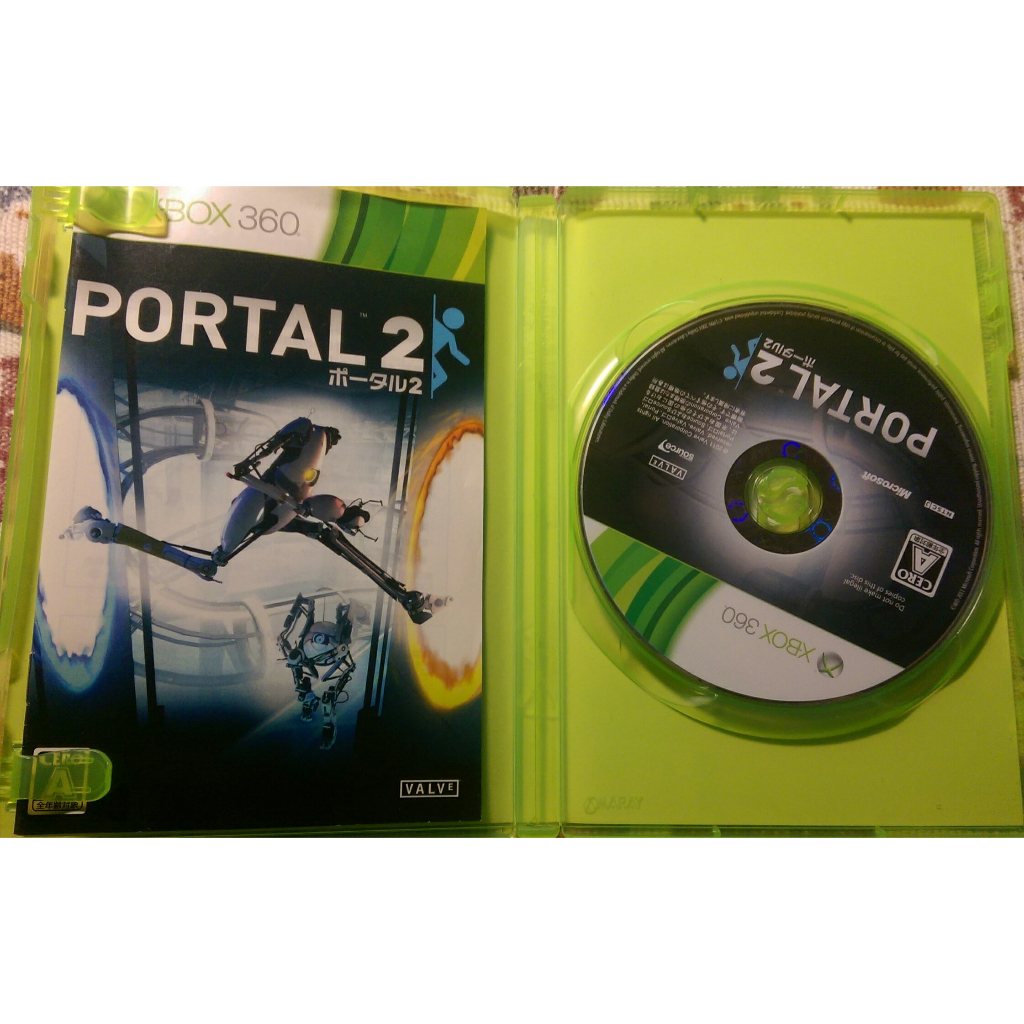 xbox360遊戲片 PORTAL 2 傳送門，日版，中文選單，中文字幕，英文語音，二手 | 蝦皮購物