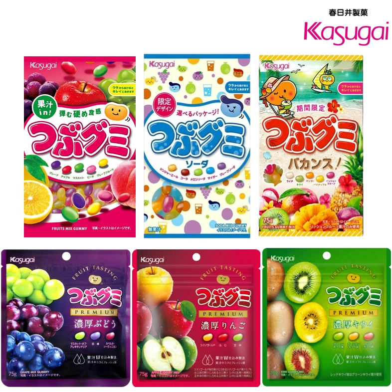 現貨附發票 日本 kasugai 春日井 水果 雷根糖 雷根軟糖 汽水軟糖 葡萄軟糖 糖果 綜合水果 綜合蘇打 濃厚 | 蝦皮購物