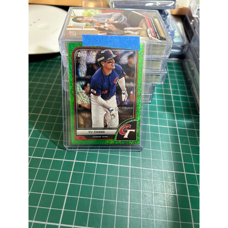 張育成 球員卡 2023 Topps WBC Card 37 經典賽 綠寶石限量特卡28/75 | 蝦皮購物