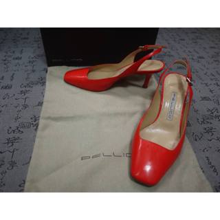 義大利製 PELLICO 高級漆皮中跟涼鞋 USA 6 EUR 36 JPN 23 CM | 蝦皮購物