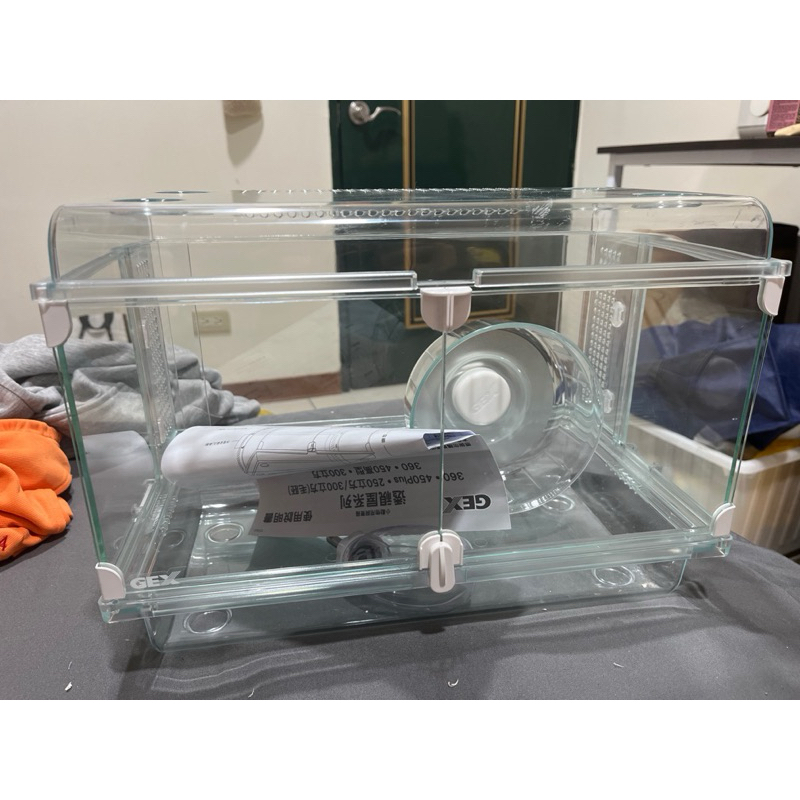 Gex 倉鼠籠子360（36.8*22.2*29.5）附水瓶無滾輪 | 蝦皮購物