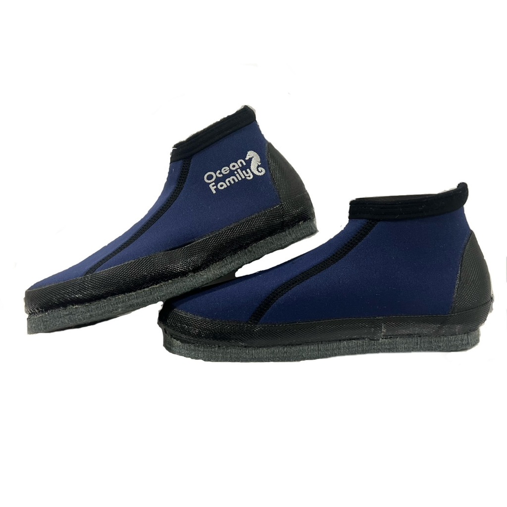 3MM寬楦 短筒毛氈鞋 防滑鞋 潛水鞋 溯溪鞋BS-090 NAVY | 蝦皮購物