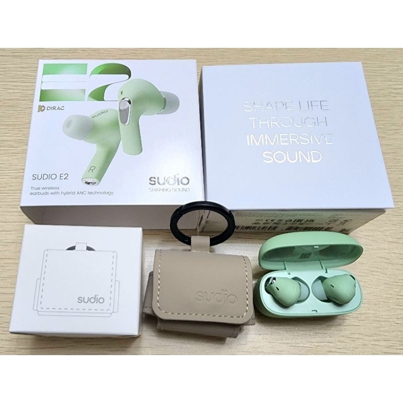 【Sudio】E2 真無線藍牙耳機-薄荷綠(附耳機套) | 蝦皮購物