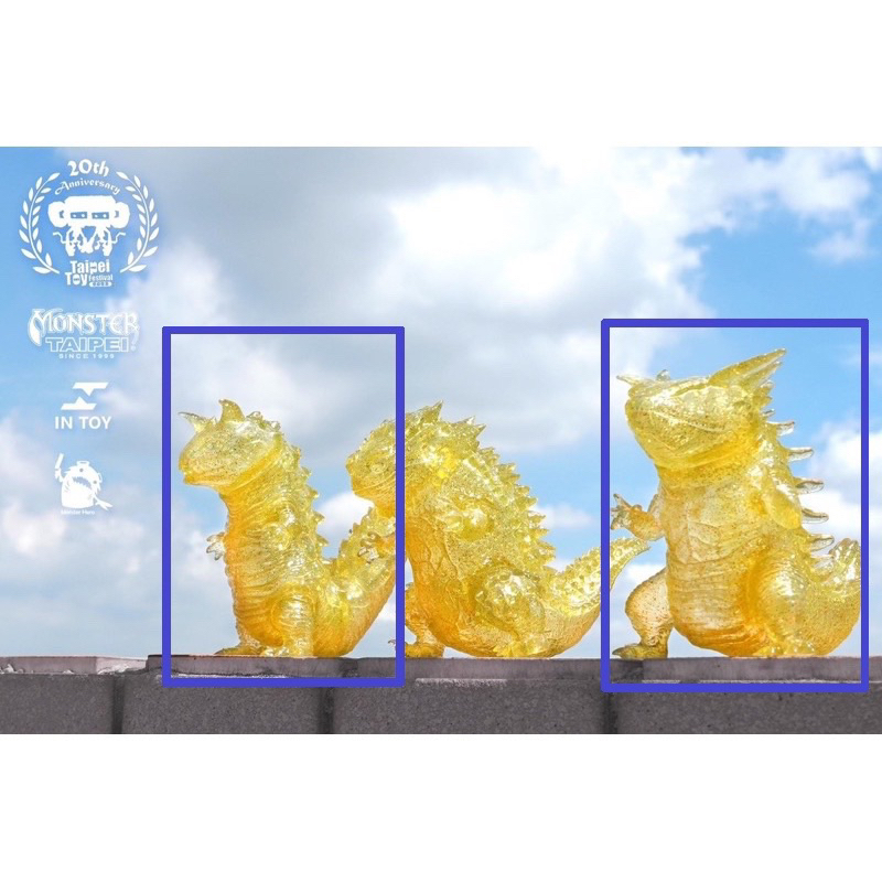 兩款合售 金獸票 TTF 金色 蠑螈超獸 守宮超獸 鬆獅超獸 MINI SOFUBI Intoy mini 超獸 | 蝦皮購物