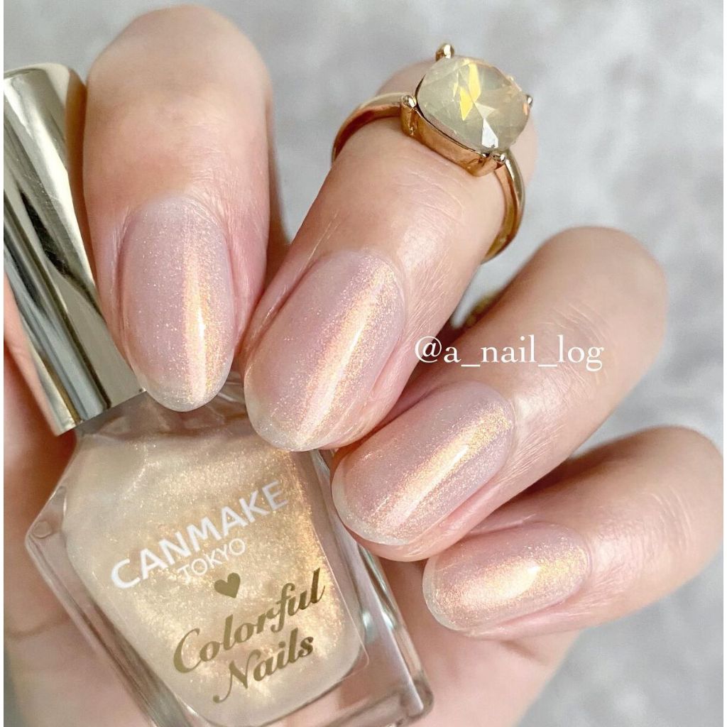 CANMAKE 】現貨 ♡JO是愛買 ♡ 日本CANMAKE新晶燦指甲油 指甲粉底液 指甲強化油 N69月光 | 蝦皮購物